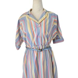 Jennifer Gee | Dresses | Jennifer Gee Made In Usa Vintage Y2k Striped ...